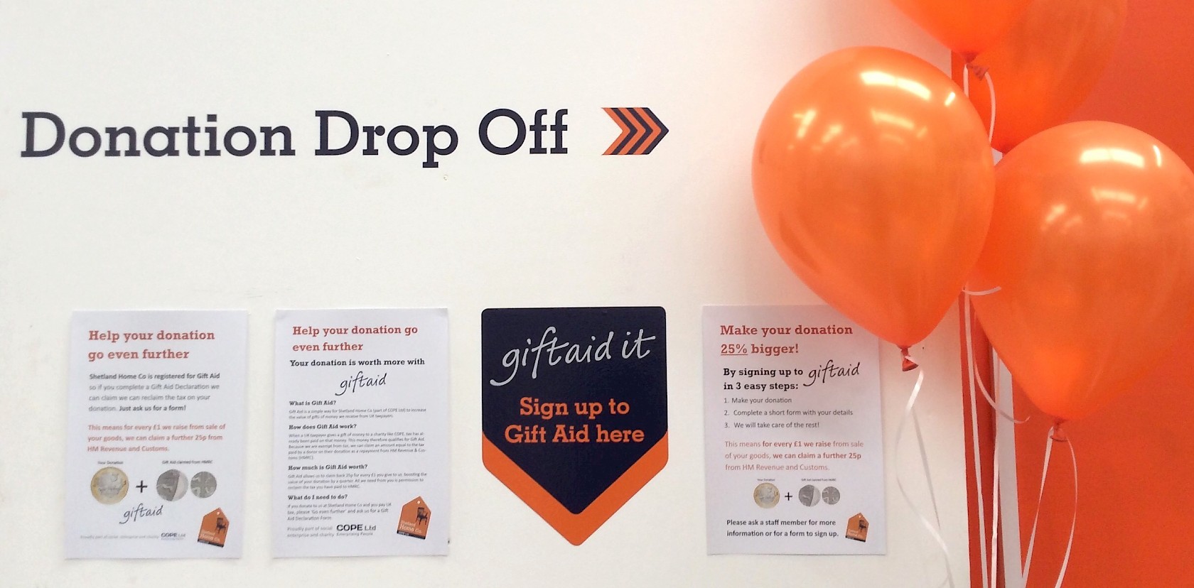 Retail Gift Aid at Shetland Home Co | COPE Ltd